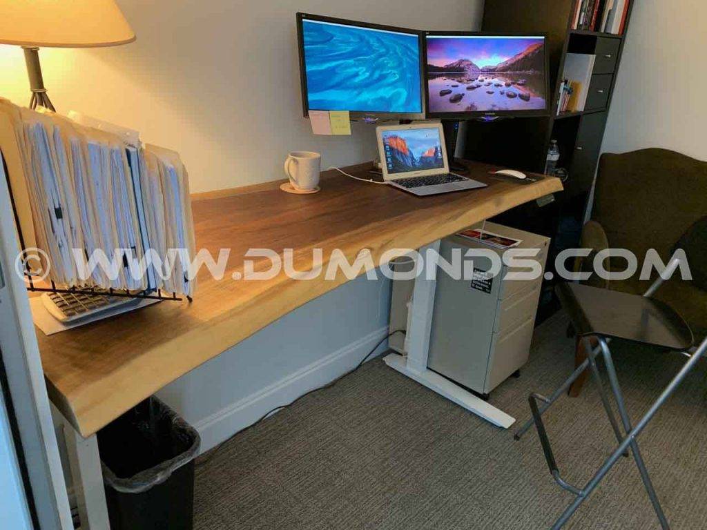 Live Edge Walnut Crotch & Maple Office Desk - CRD-171/172
