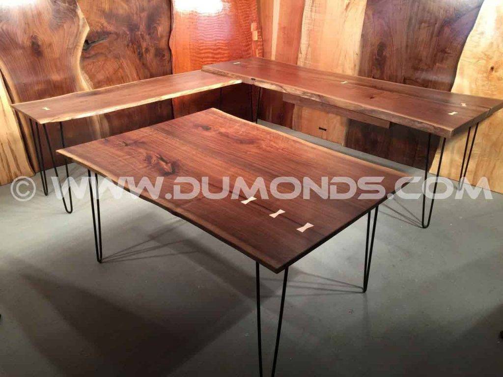Pennsylvania Walnut L-Shaped Desk Set CRD-182