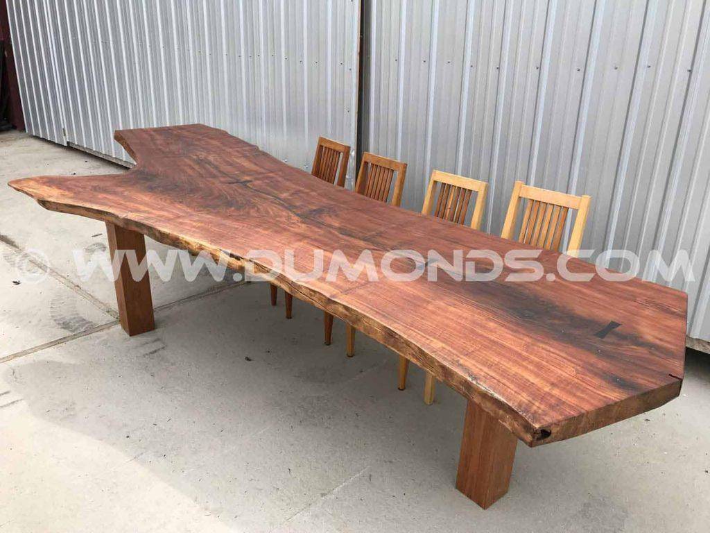The Paparo Custom Rustic Walnut Slab Conference Table | Dumonds Custom ...