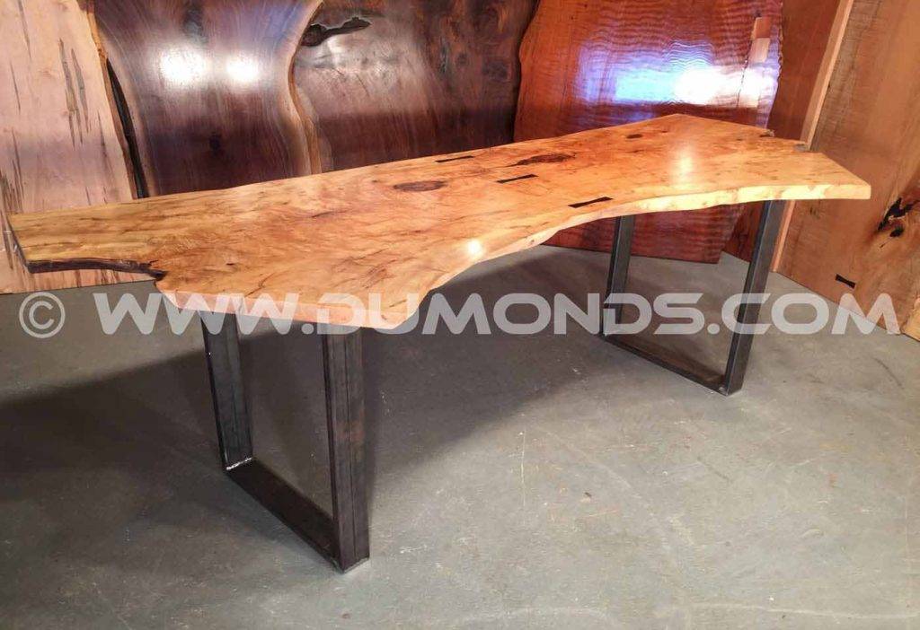 1" x 4" Steel Tubing Legs for 7' Double Maple Crotch Table