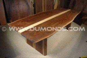 Walnut Slab Custom Conference Room Table - SCT-8