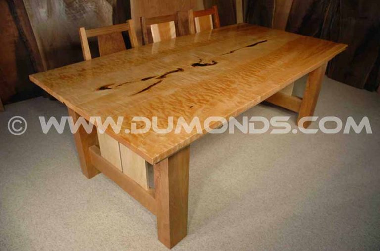 Maple Wood Dining Table | Unique Maple Dining Tables