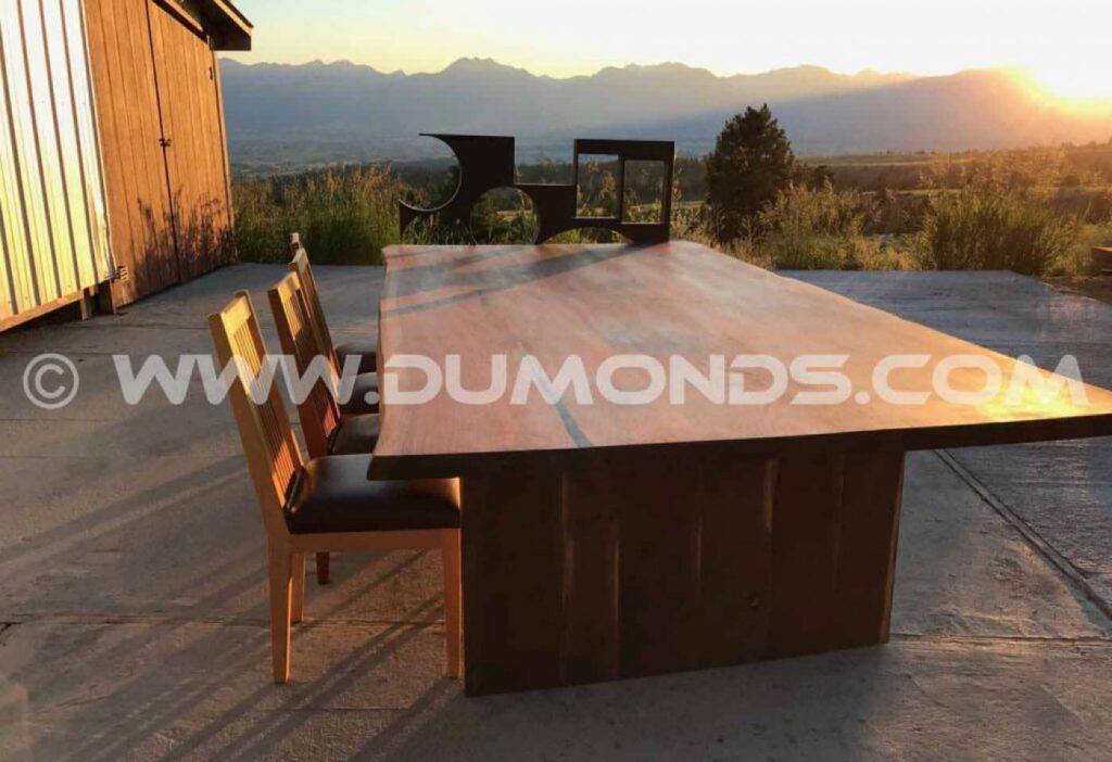 5' x 10' Walnut Live Edge Conference Table: Elegance & Craft